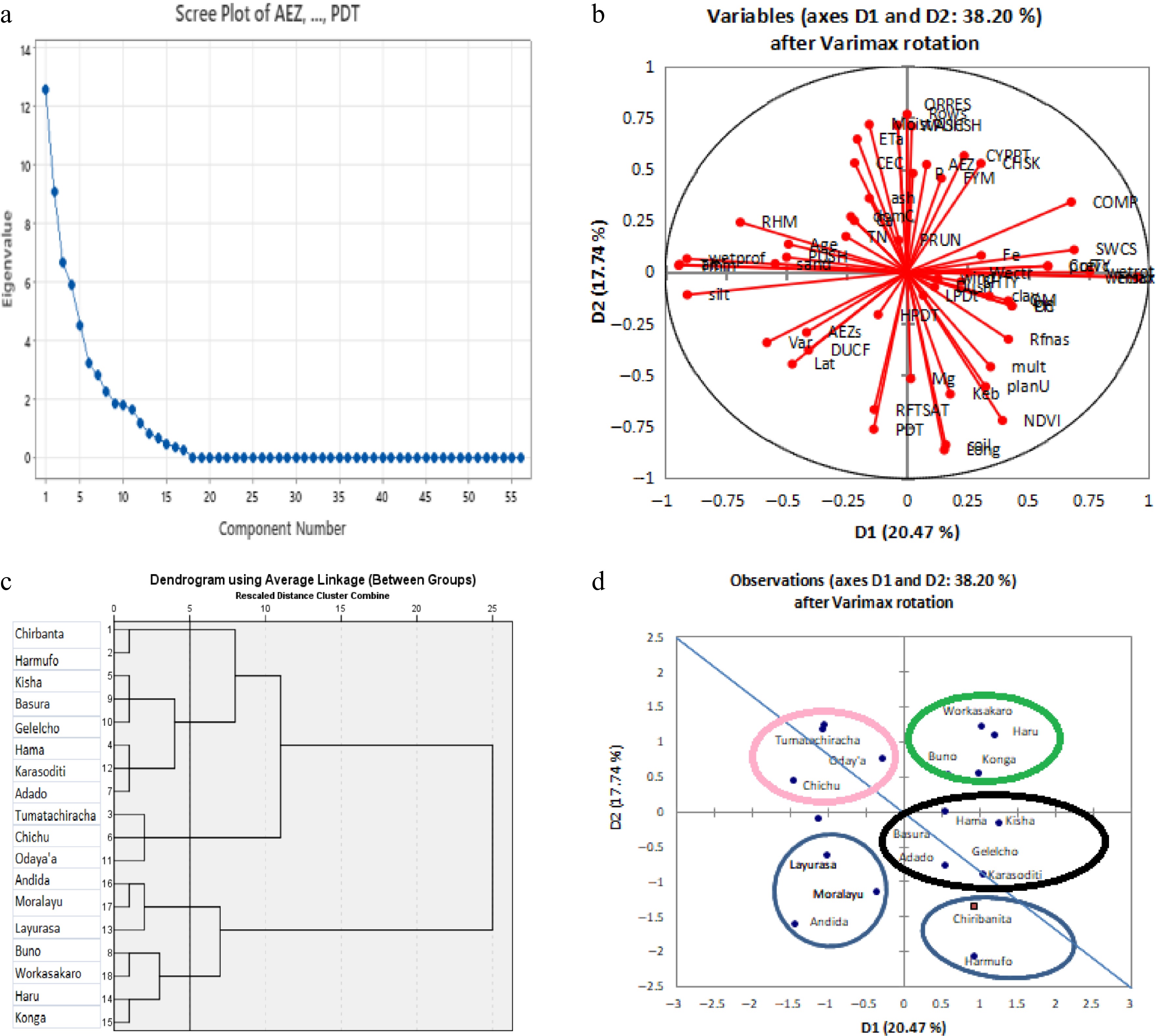 Principal component and cluster analysis of coffee production ...