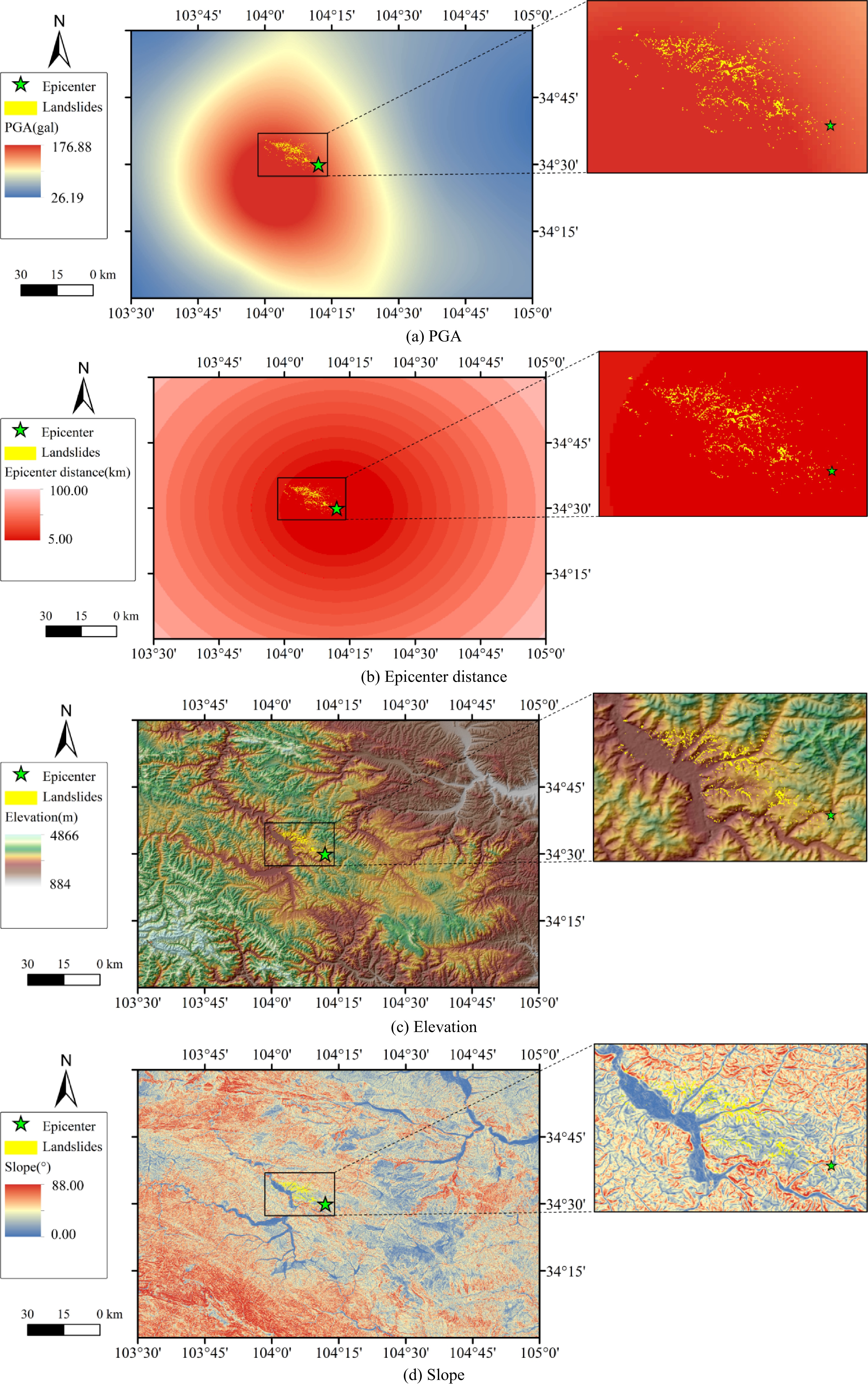 Seismic landslide susceptibility mapping using machine learning methods ...