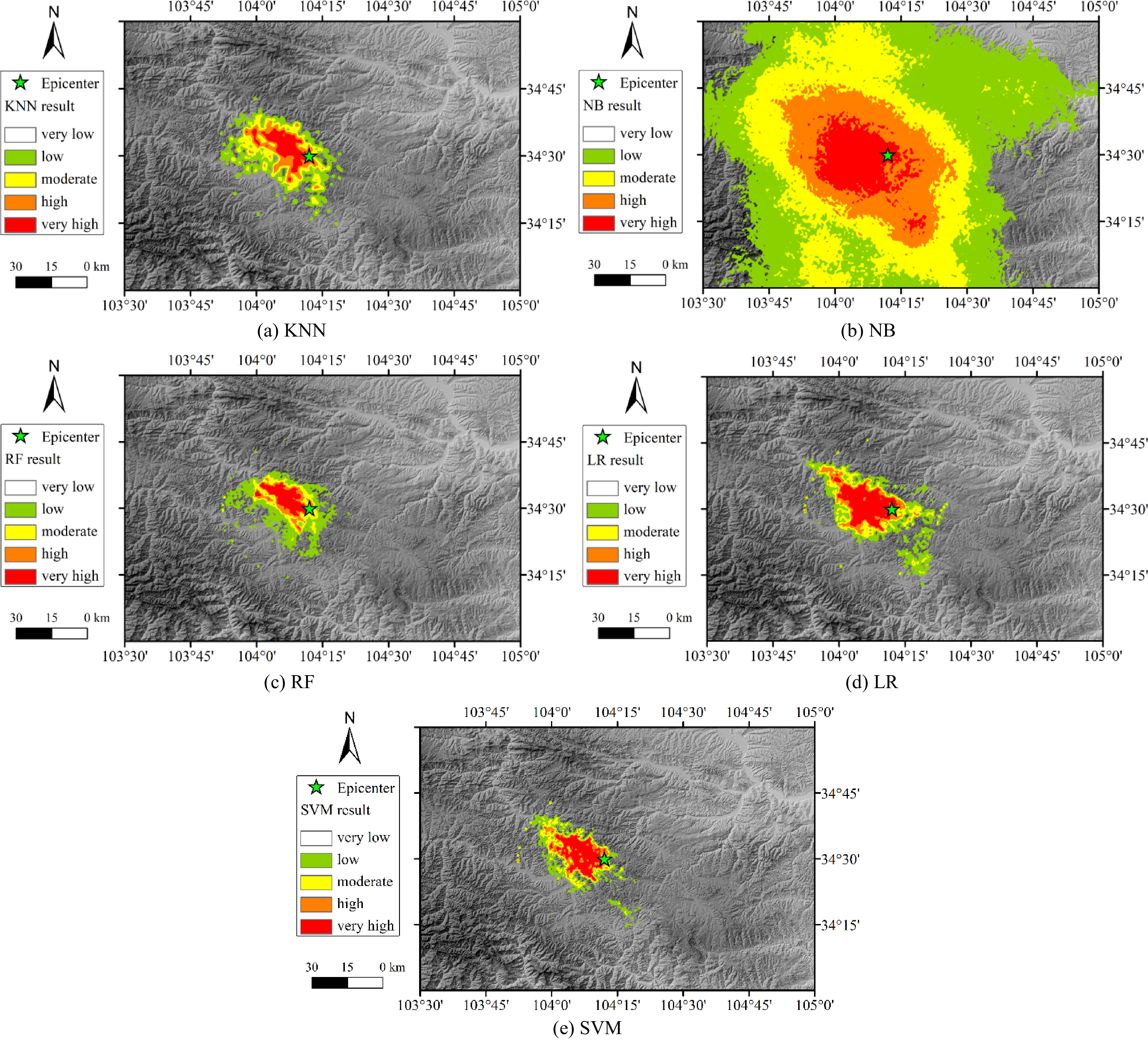 Seismic landslide susceptibility mapping using machine learning methods: A case study of the ...