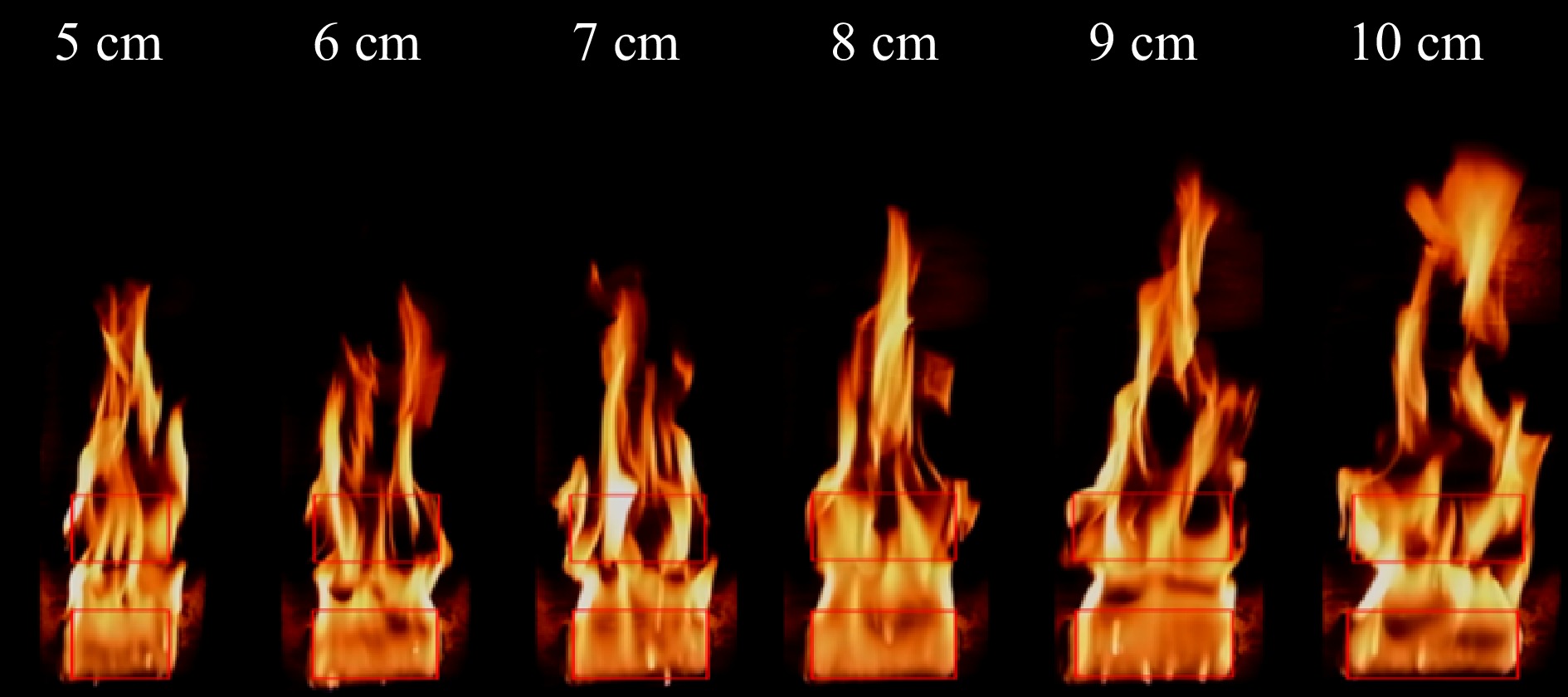 Experimental study on the influence of material width on discrete fire ...