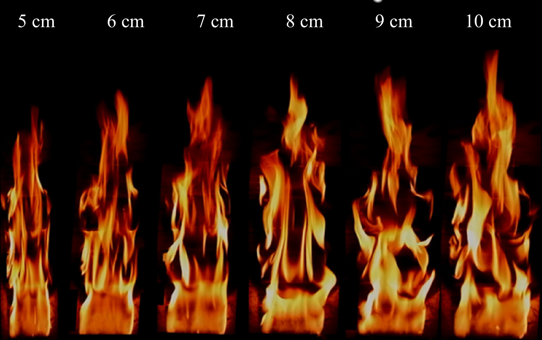 Experimental study on the influence of material width on discrete fire ...