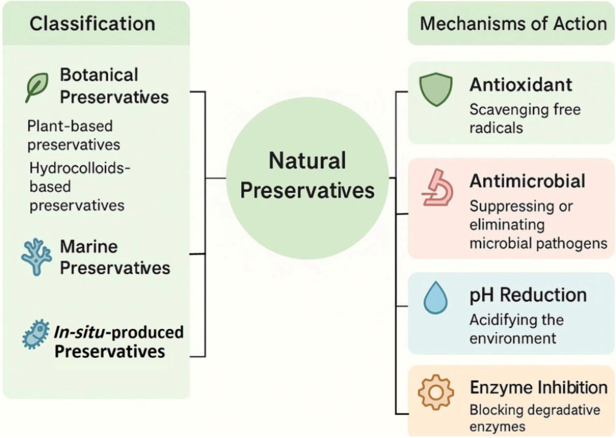 Application of natural preservatives in functional foods