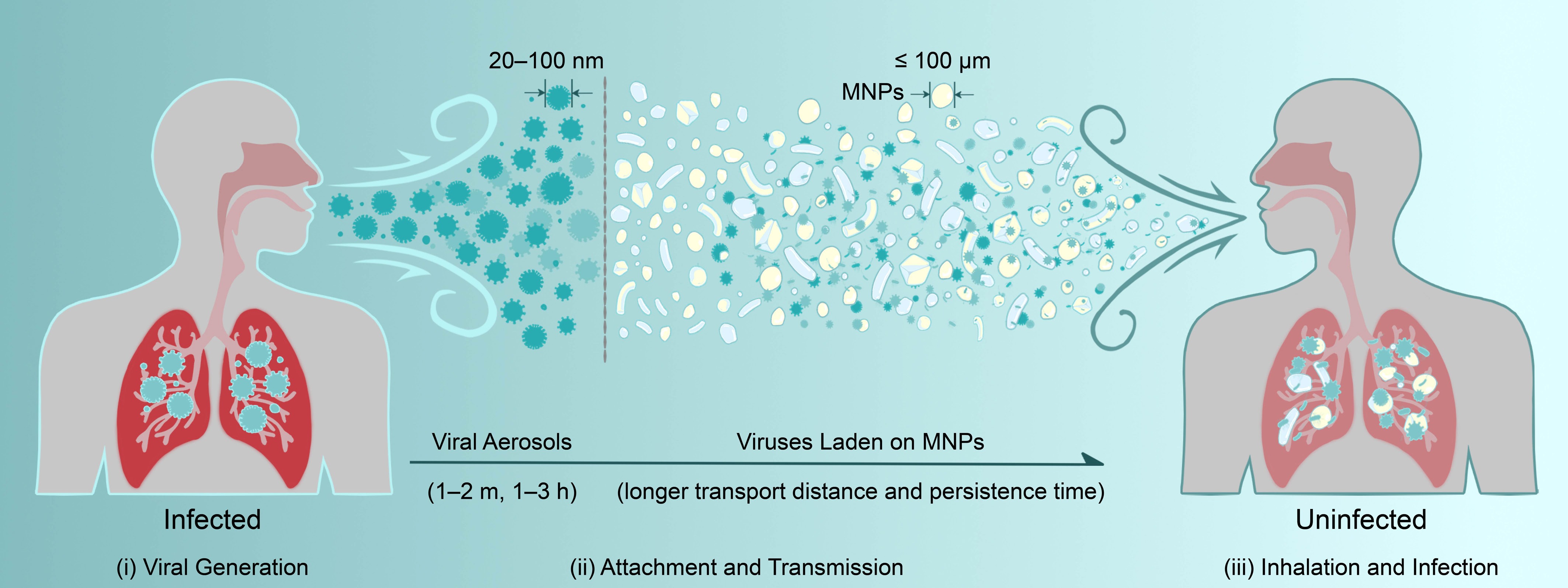 Airborne micro- and nanoplastics hidden vectors for human infection?