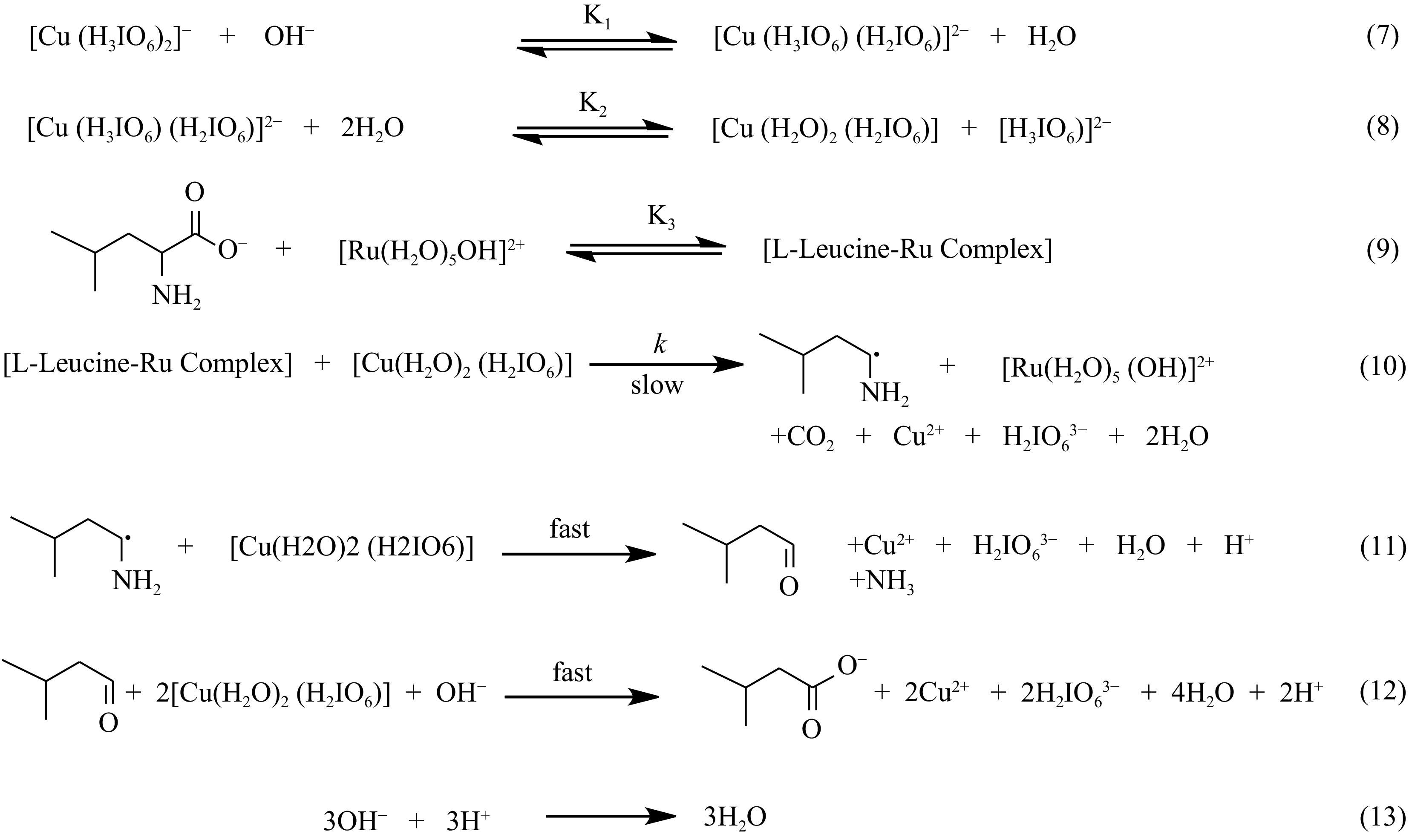 Rate enhancement of the Ru(III) facilitated oxidation of L-leucine by ...