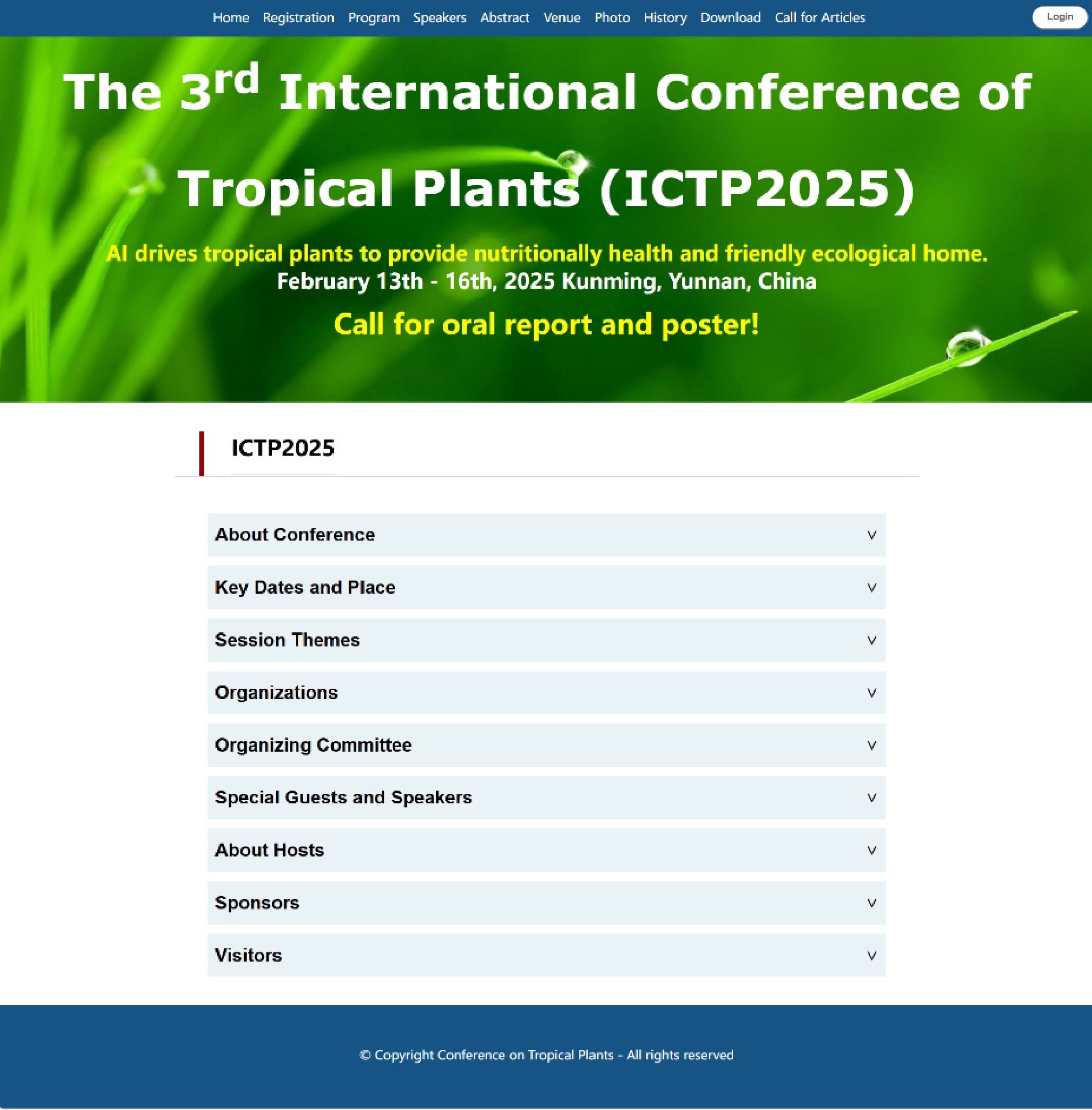 Advancing tropical plant research how the International Conference on ...