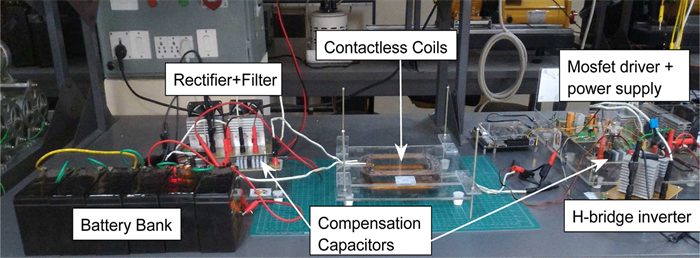 Contactless power transfer system for sealed lead acid battery charging