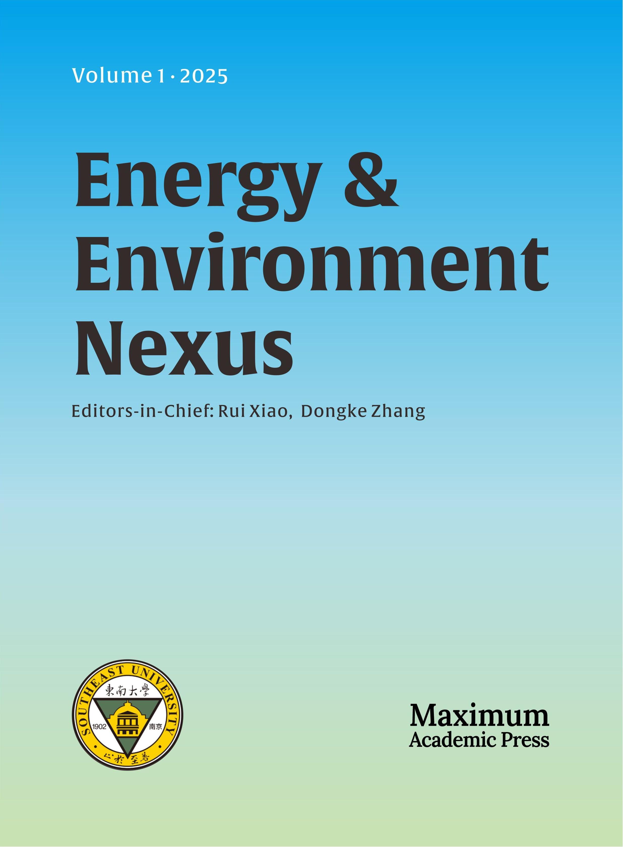 Inaugural editorial the Energy and Environment Nexus